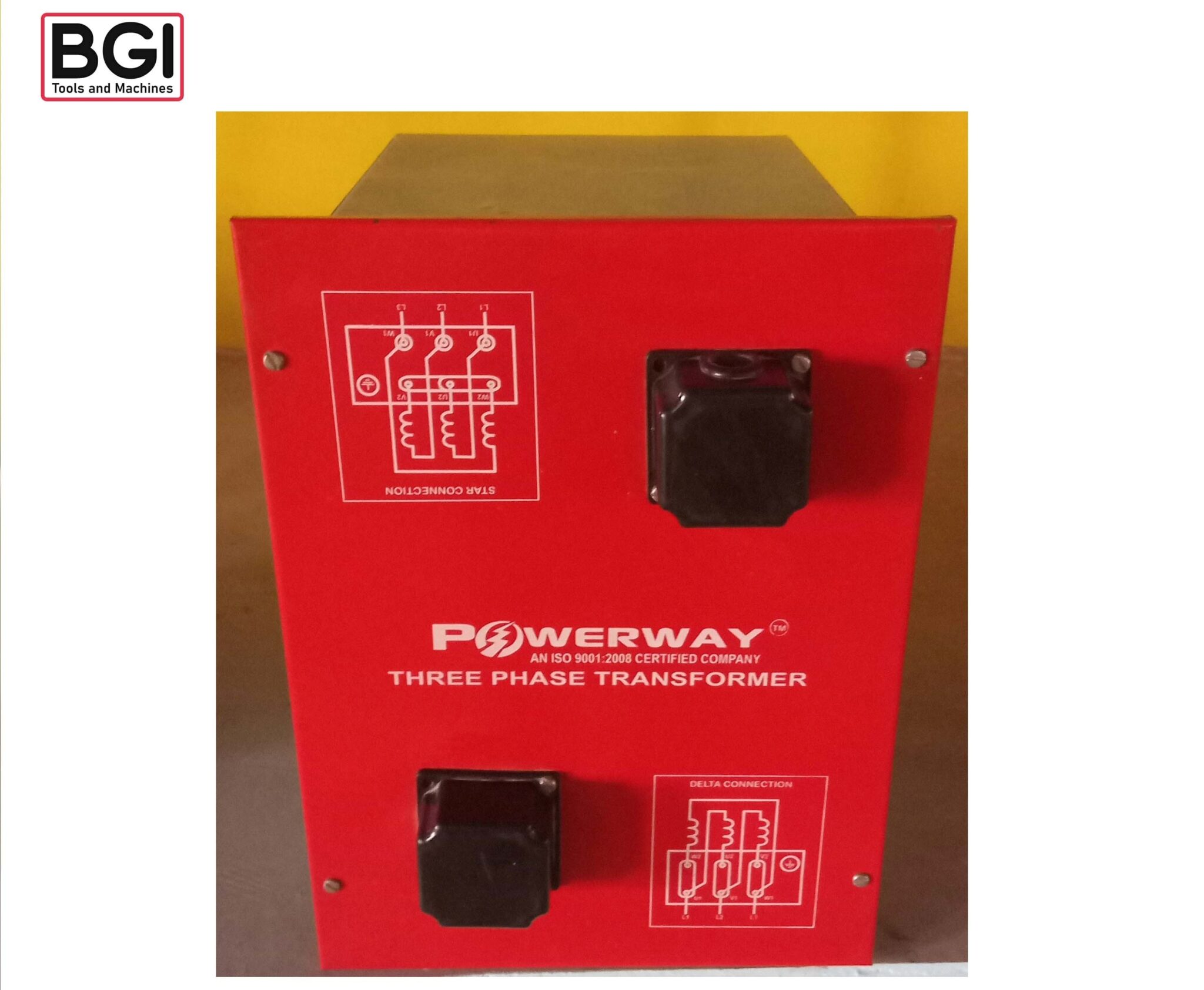 Three phase transformer, shell type oil cooled with Delta/ Star ...